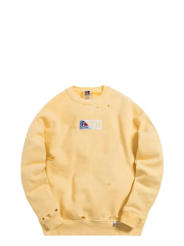 Kith X Russell Athletic Vintage Crewneck Sweatshirt - Golden Haze