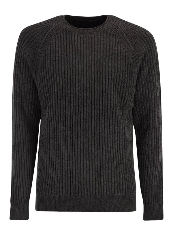 RRD Round Knit Crew Neck Jumper - Grey