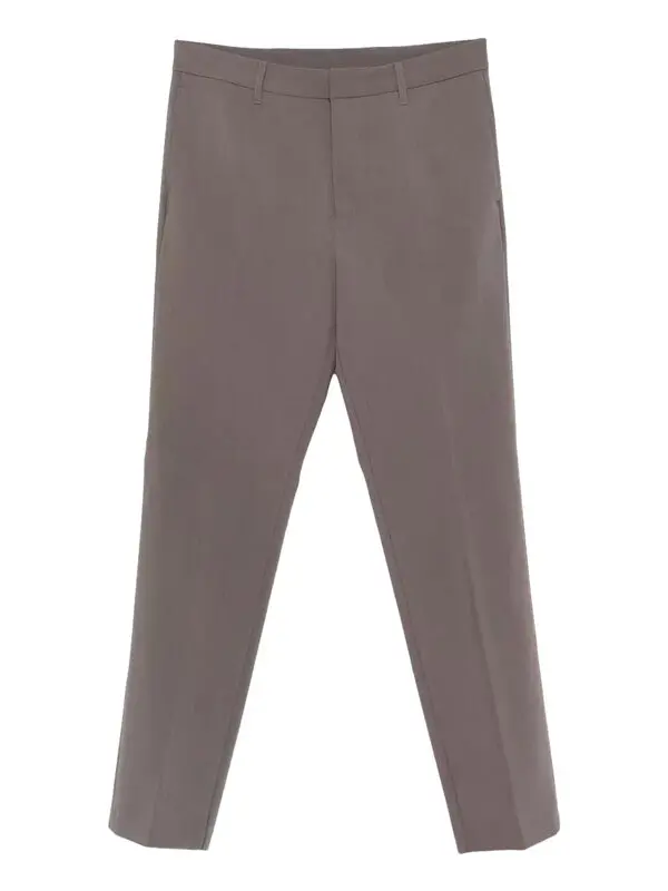 Emporio Armani Pressed-crease Trousers - Grey