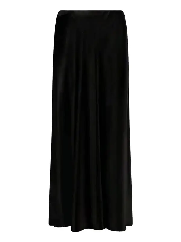 Alberta Ferretti Straight Bias-cut Skirt - Black