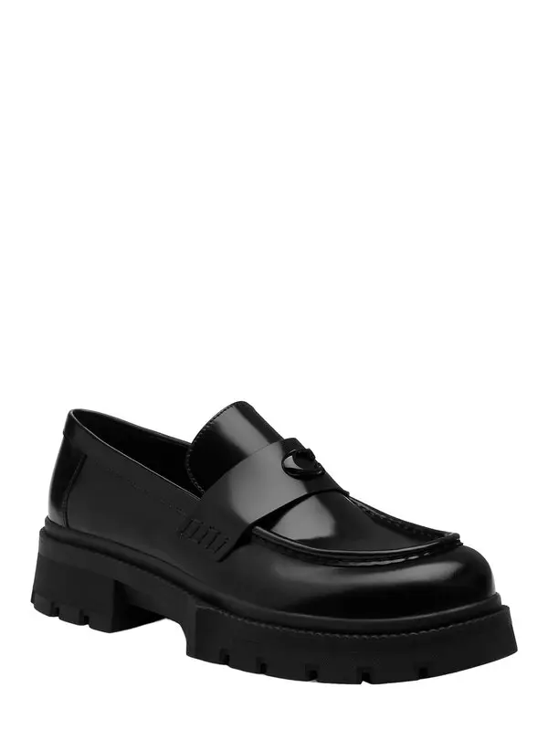 COACH Platform Loafer - Black