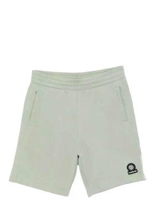 SANDBANKS Logo-patch Shorts - Green