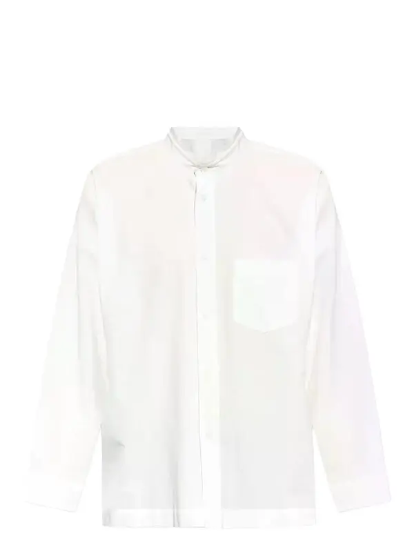Issey Miyake Mandarin-collar Pocket Shirt - White