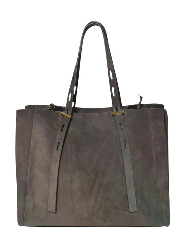 MINOBOSSI Suede Leather Tote Bag - Brown