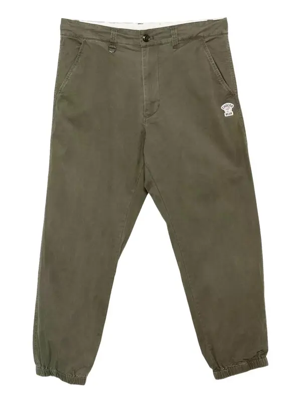 CHOCOOLATE Logo-plaque Trousers - Green