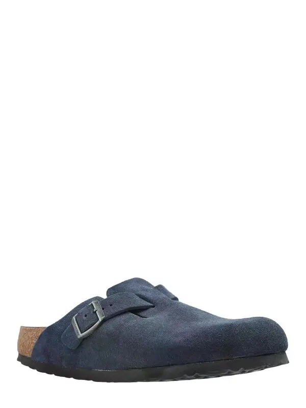 BIRKENSTOCK Boston Suede Mules - Blue