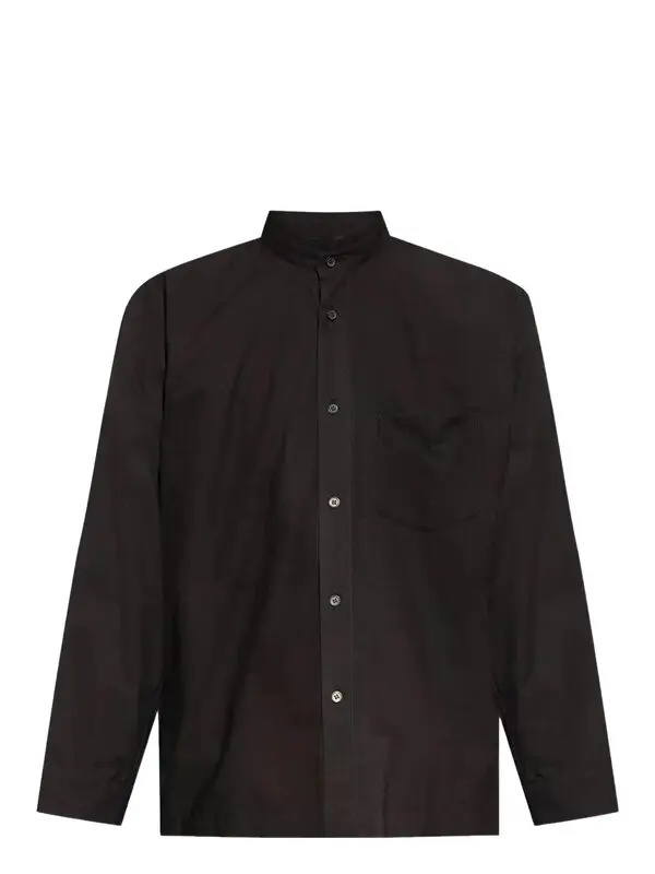 Issey Miyake Mandarin-collar Pocket Shirt - Black