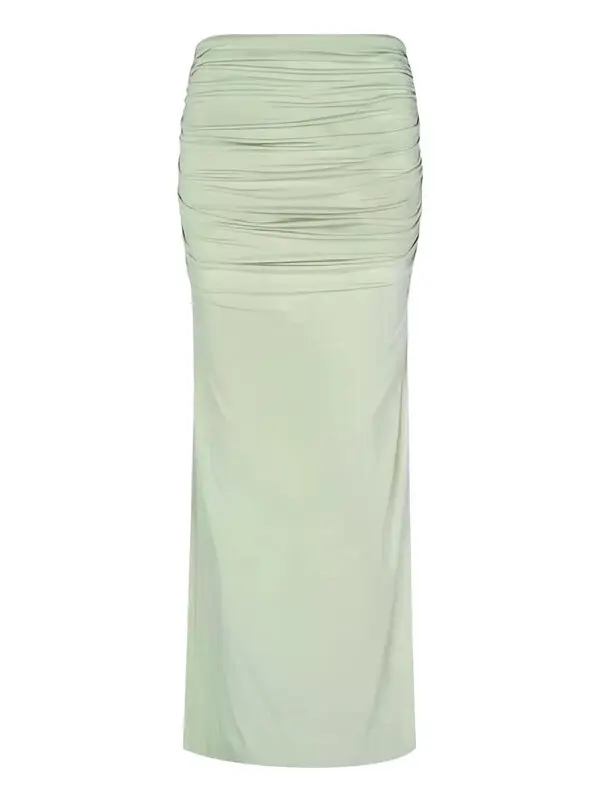 ENTIRE STUDIOS Surge Draped Maxi Skirt - Green