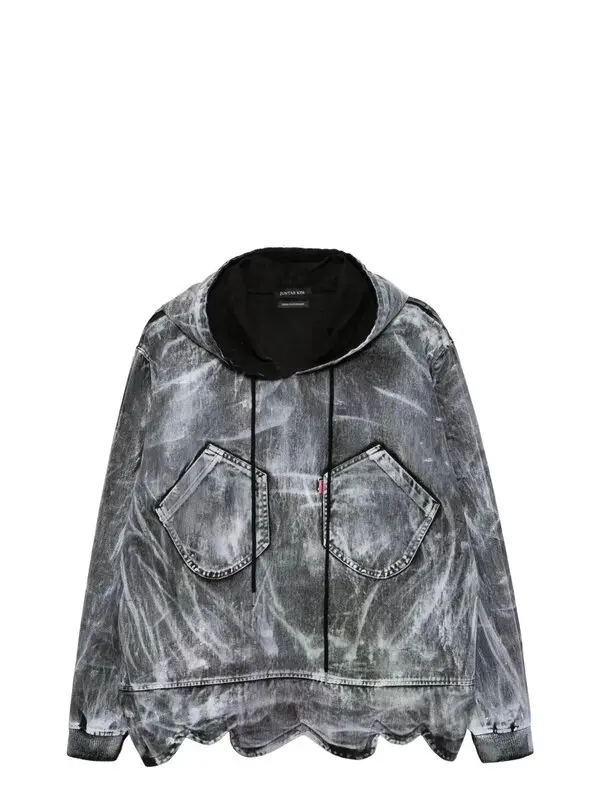 JUNTAE KIM Painted Petal Hoodie - Grey