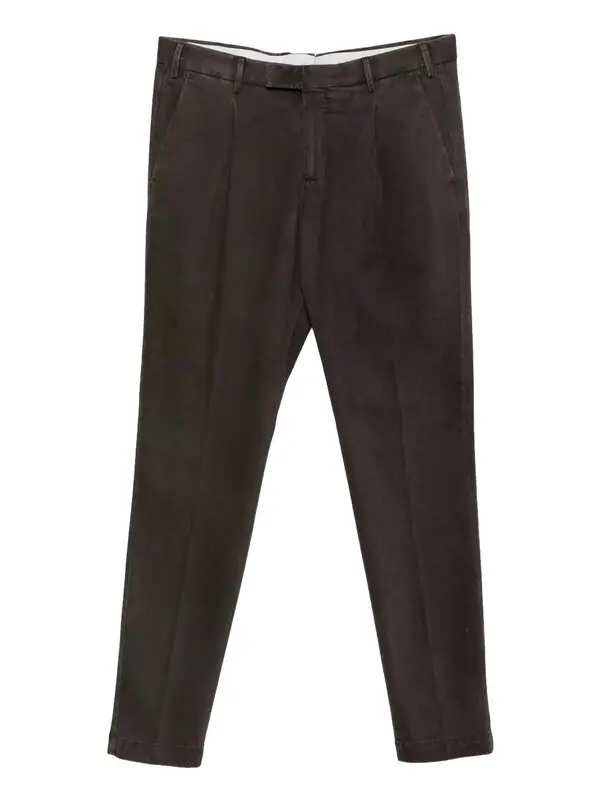 PT TORINO Pleated Trousers - Brown