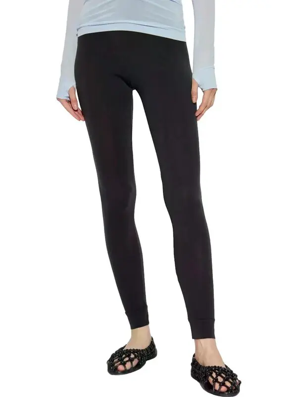 Issey Miyake Speckled Elastic-waistline Leggings - Black