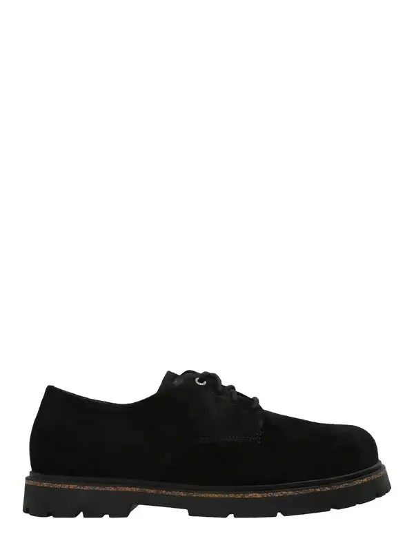 BIRKENSTOCK Highwood Lace-up Suede Derby Shoes - Black