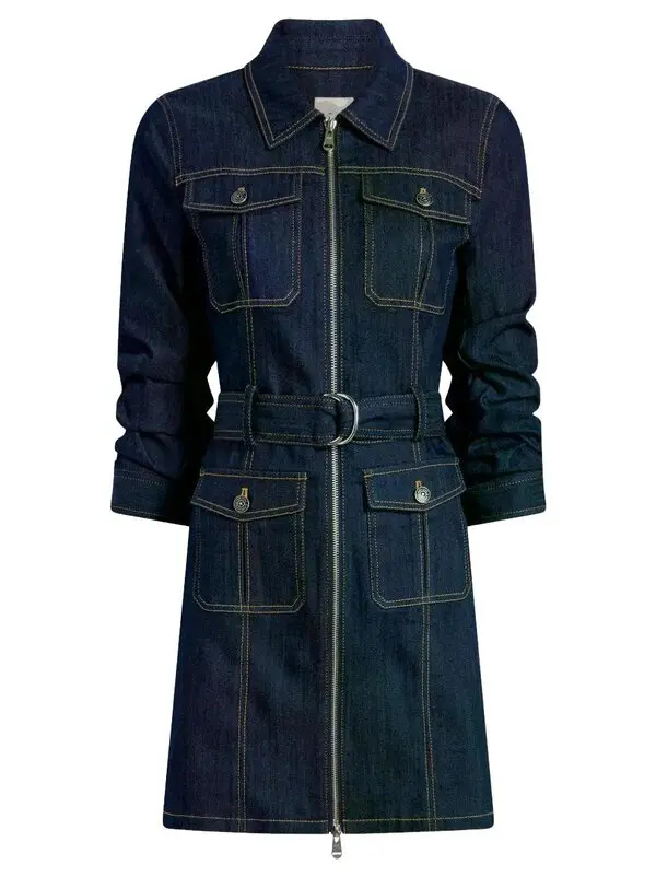Cinq À Sept Fauna Denim Dress - Blue