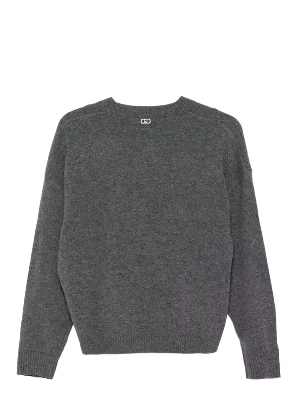 Liu Jo Cut-out Detailed Sweater - Grey