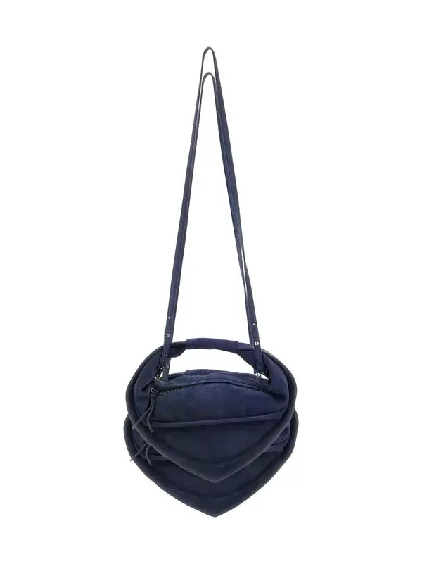 FEDERICO CINA Torttelino Suede Tote - Blue