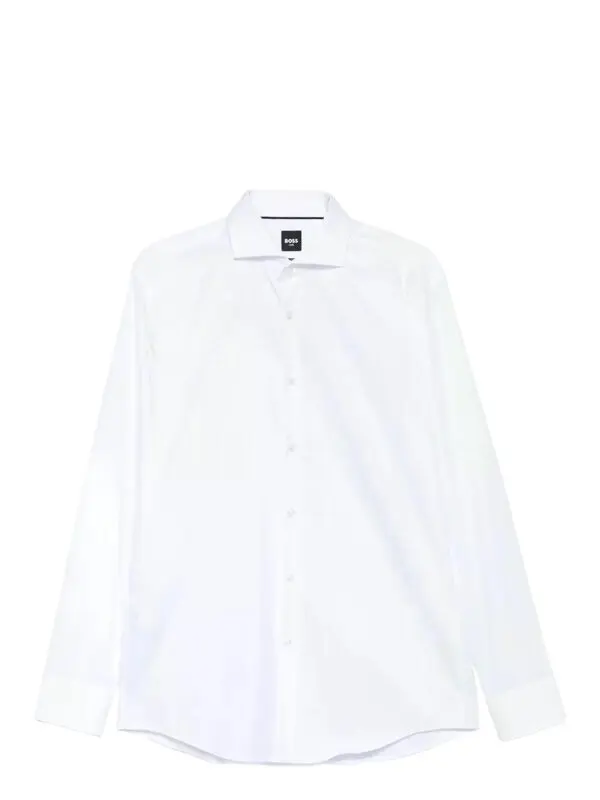 BOSS Long-sleeve Button-fastening Shirt - White