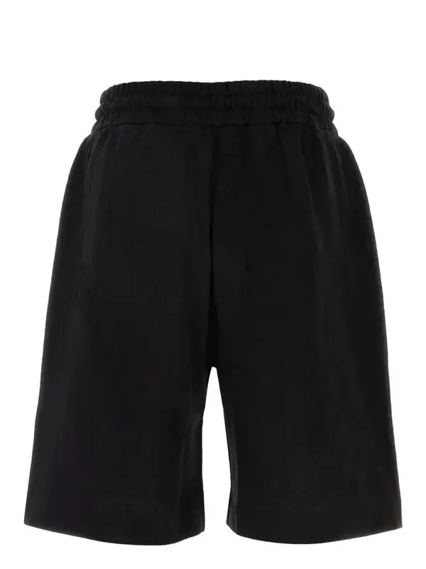 Fendi Ff-pattern Drawstring Shorts - Black