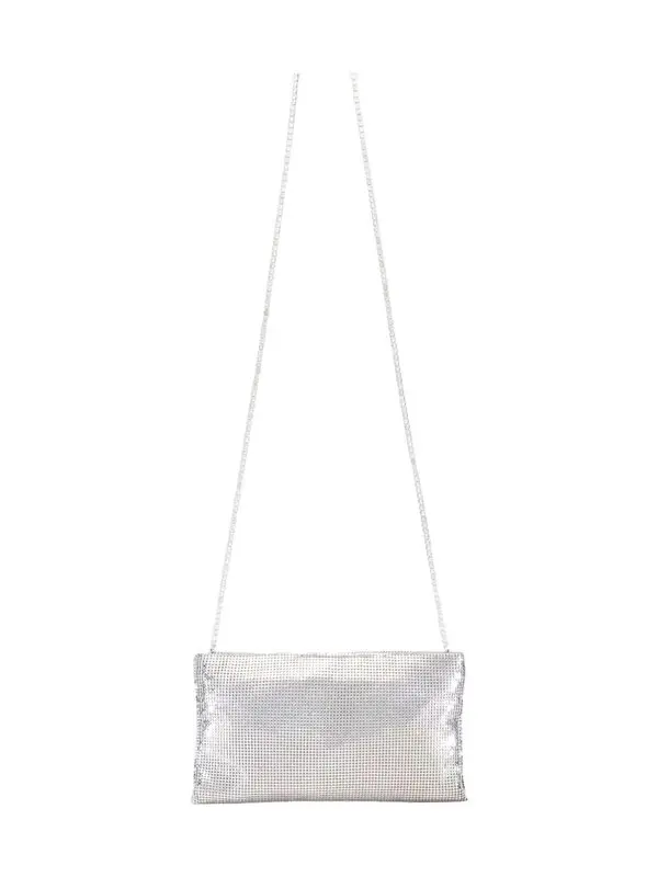 Benedetta Bruzziches Metallic Chain Clutch - Silver