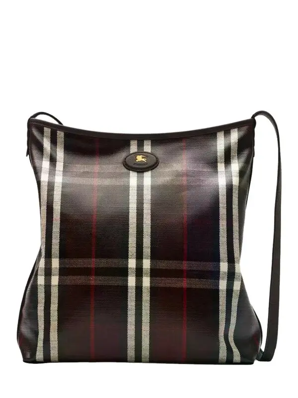 Burberry Check-pattern Shoulder Bag - Brown