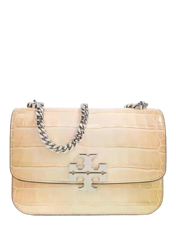 Tory Burch Eleanor Crocodile-embossed Shoulder Bag - Neutrals