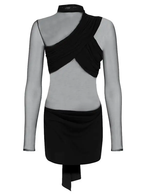 THE NEW ARRIVALS ILKYAZ OZEL Elysia Mini Dress - Black