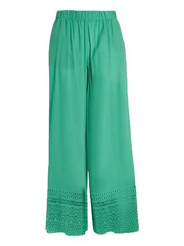 JIJIL Cotton Wide-leg Pants - Green