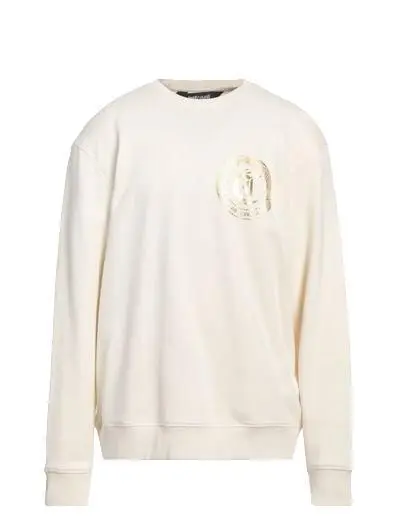 Just Cavalli Sweatshirt In Cotton And Elastane - White