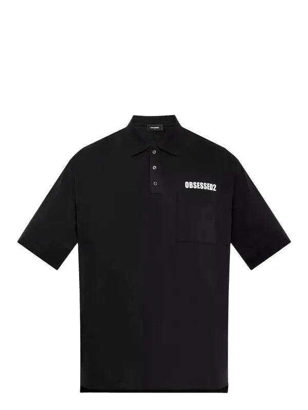 Dsquared2 Obsessed2-pocket Polo Shirt - Black