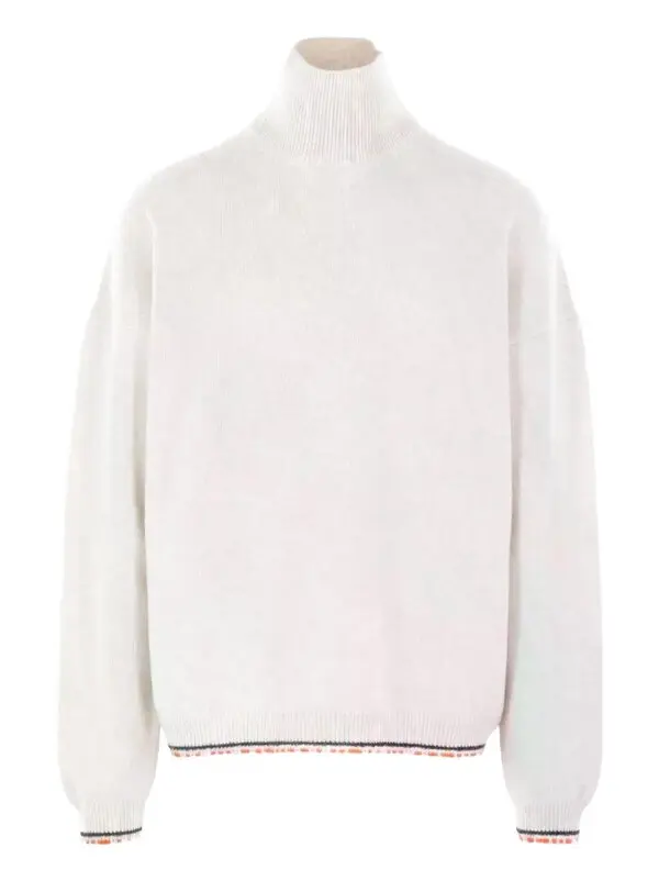 DIOMENE Wool-blend High-neck Sweater - White