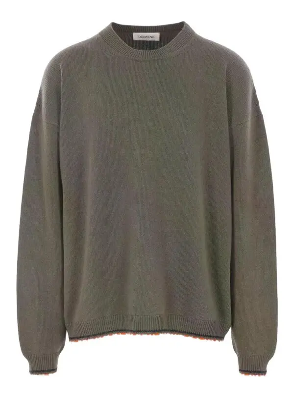 DIOMENE Crew-neck Wool-blend Sweater - Green