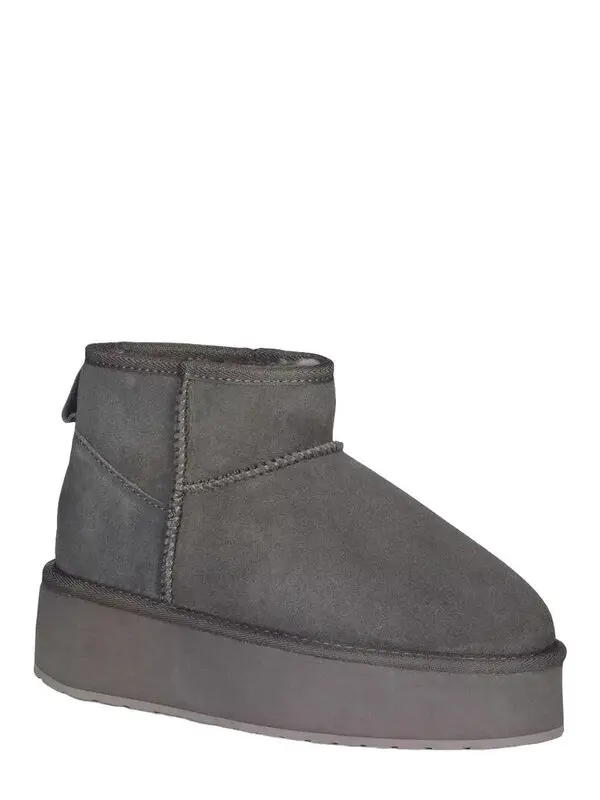 EMU AUSTRALIA Platform Sheepskin-lined Boots - Grey