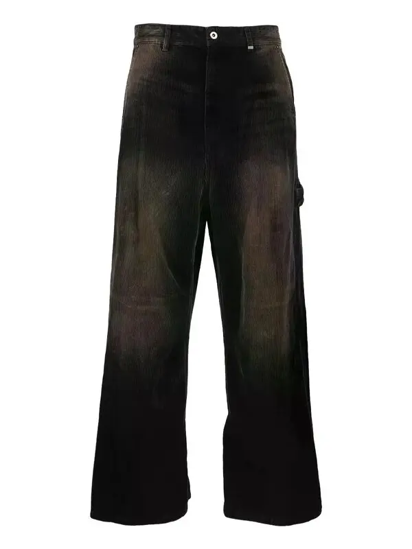 We11Done Corduroy Carpenter Trousers - Black