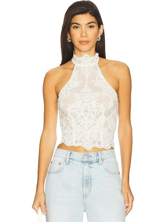 STONE COLD FOX X Amanda Halter Top - White