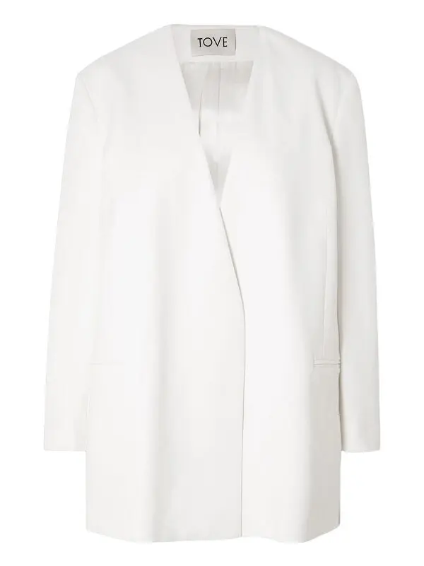 Tove Saunders Cotton-blend Blazer - White