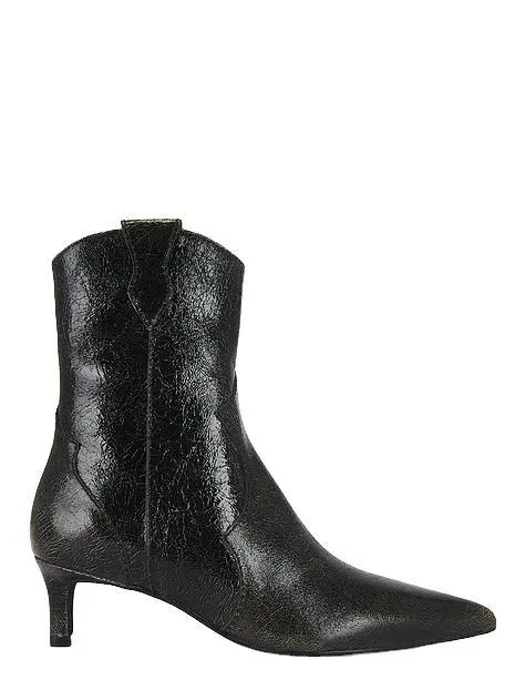 Seychelles Dallas Ankle Boots - Black & Beige Crackle