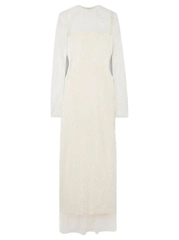 TOTÊME Lace And Crepe Gown - Ivory