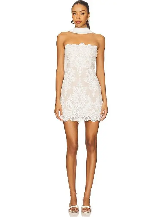 STONE COLD FOX X Amanda Mini Dress - White