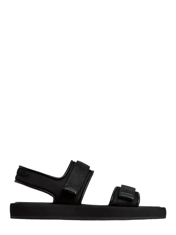12 STOREEZ Touch-strap Sandals - Black