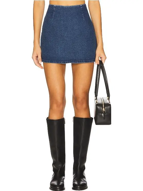 Steve Madden Cindi Denim Skirt - Midnight Blue