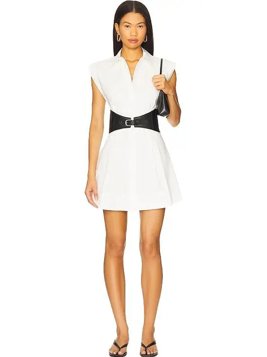 Simkhai Adler Belted Mini Dress - White