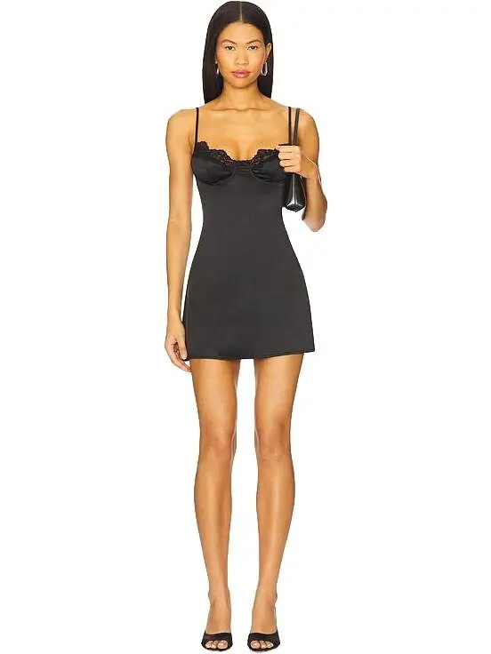 Superdown Sorena Slip Dress - Black