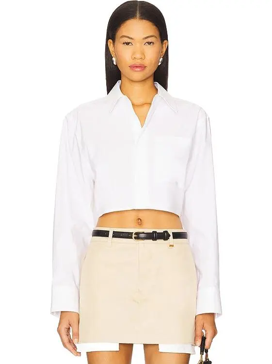 We11Done Cropped Shirt - White