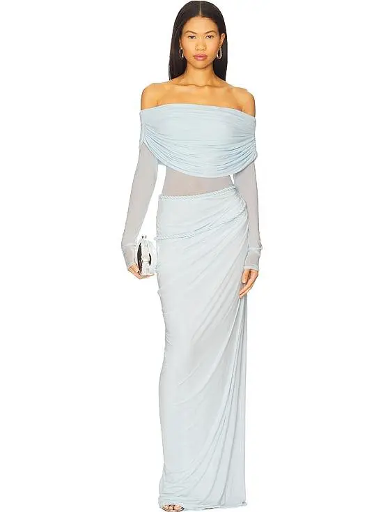 DEME BY GABRIELLA Bella Gown - Baby Blue