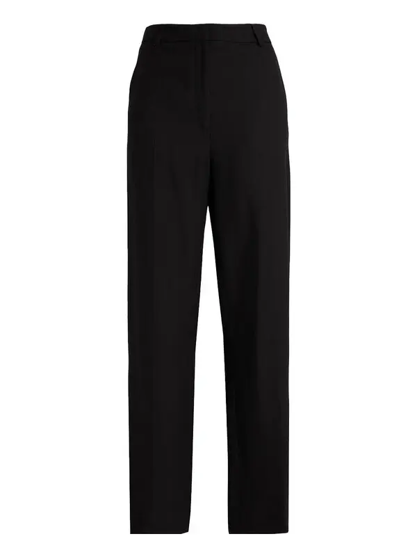 TOTEME Crepe Straight-leg Pants - Black