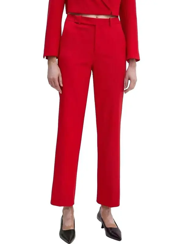 DRYKORN High-waisted Trousers - Red