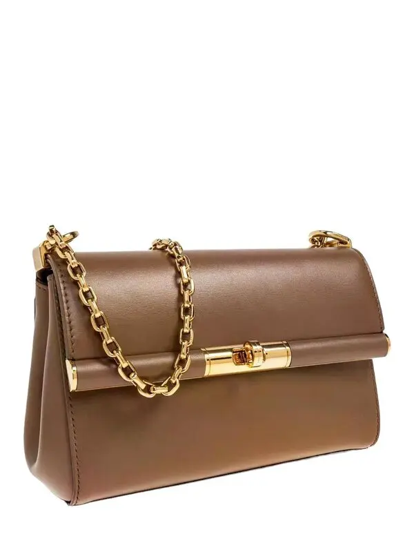Dolce & Gabbana Marlene Mini City Chain-strap Flap Tote Bag - Brown