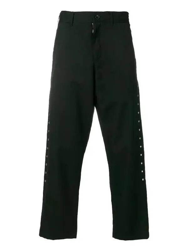 Comme Des Garçons Studded Chinos - Black