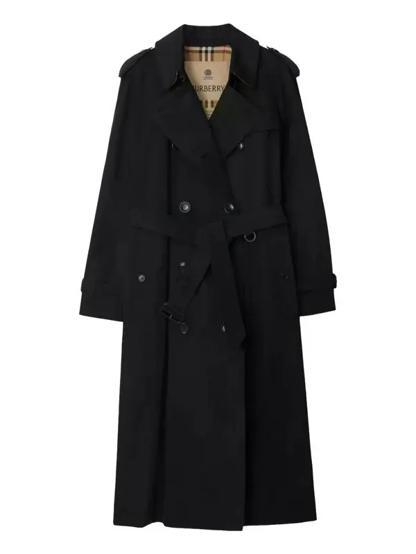 Burberry Waterloo Heritage Trench Coat - Black