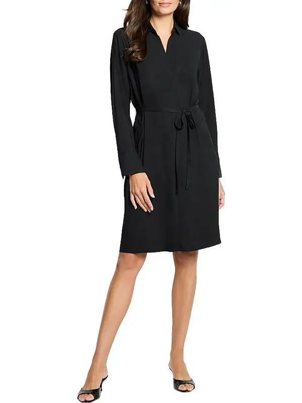 NIC+ZOE Devon Belted Dress - Black Onyx