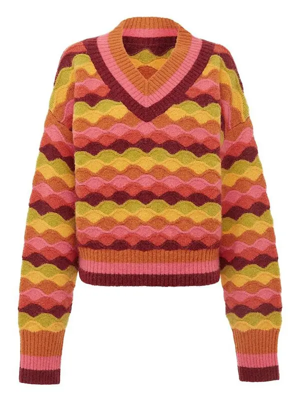 ALEMAIS Rocco V-neck Sweater - Multi